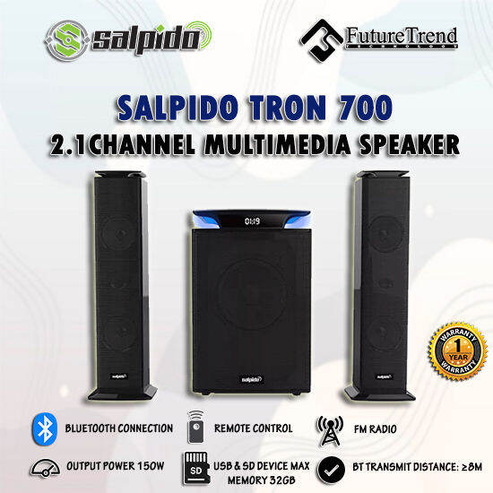 Salpido TRON 700 Dynamic Modern Sound System 2.1 Channel Multimedia ...