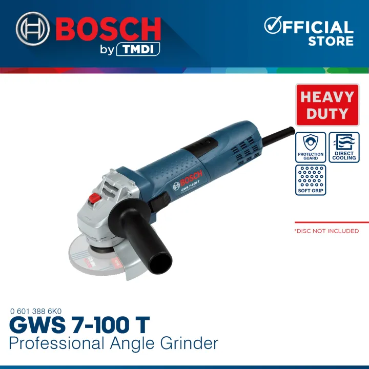 BOSCH Professional 720W Heavy Duty Angle Grinder GWS 7-100 T 06013886K0 ...