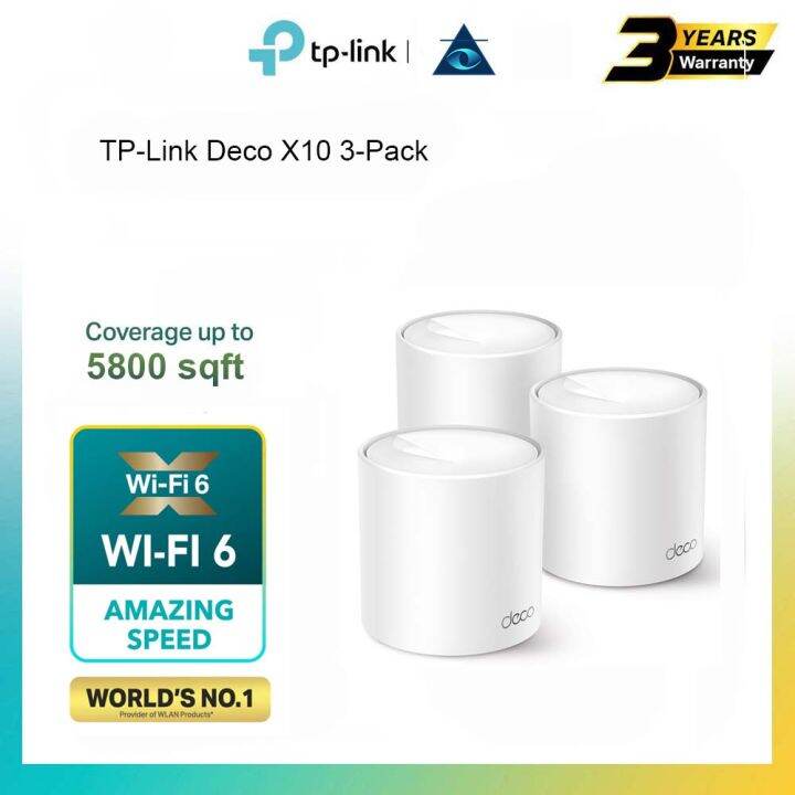 TP-Link Deco X10 AX1500 Whole Home Mesh Wi-Fi 6 System (1 Pack/2 Pack/3 ...