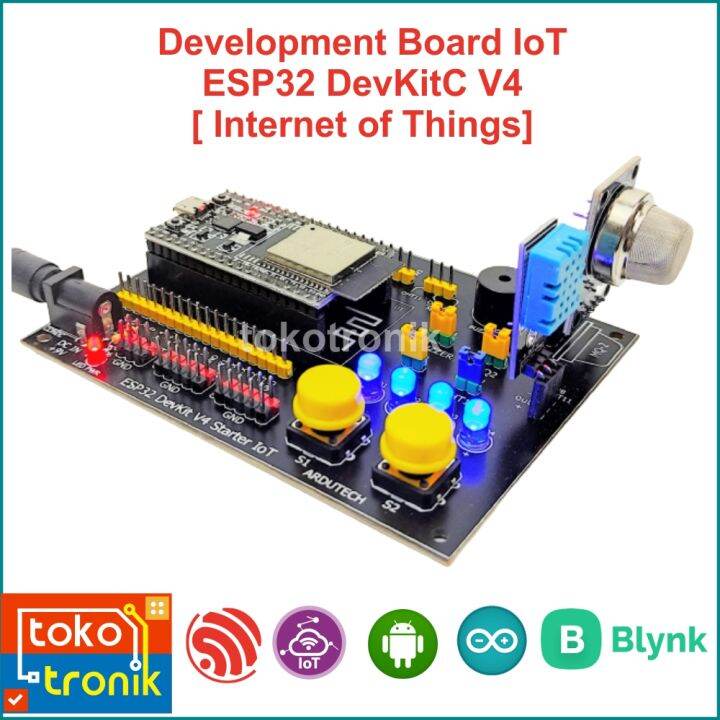 Minimum Sistem IoT ESP32 DevKitC V4 - Papan proyek IoT Internet of Things | Lazada Indonesia