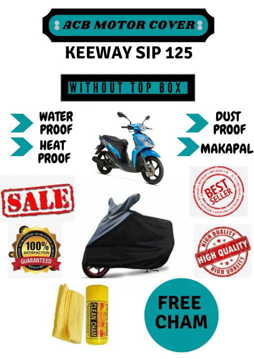KEEWAY SIP 125 MOTORCYCLE COVER WITH FREE CHAM CLEANER (COD) | Lazada PH