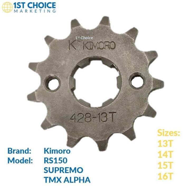KIMORO Engine Sprocket 428 - RS150 SURPREMO TMX ALPHA (13T 14T 15T 16T ...