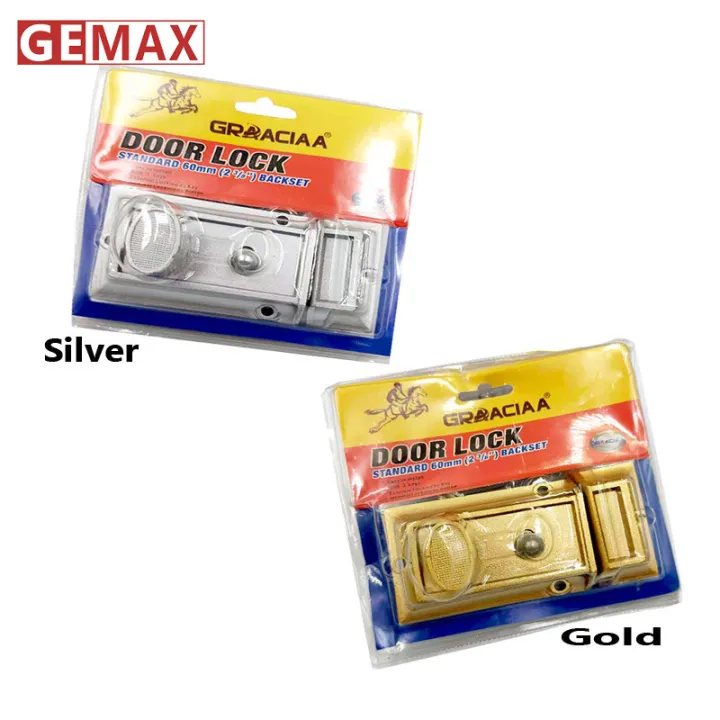 ⭐️GEMAX ️ Zinc Cylinder Deadbolt Latch Lock for Night Gate Door ...