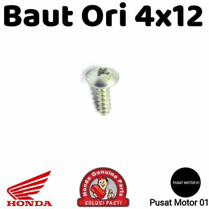 Baut Original Ahm Honda Screw Tapping 4x12 Asli Baut Mur Ori Motor ...