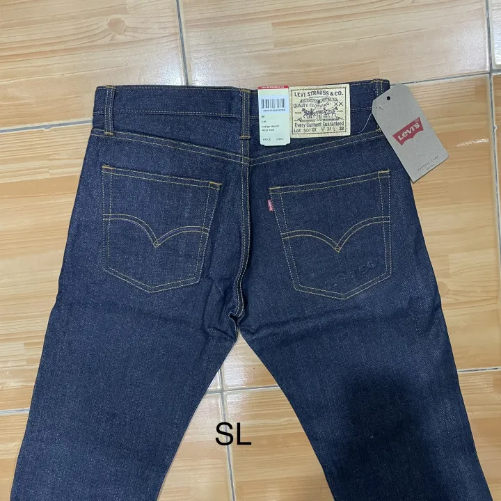 กางเกงยีนส์ Levis 501 Big E เป็น ทรงกระบอกเล็ก ป้ายทอง ผ้าแข็ง เป้า ...