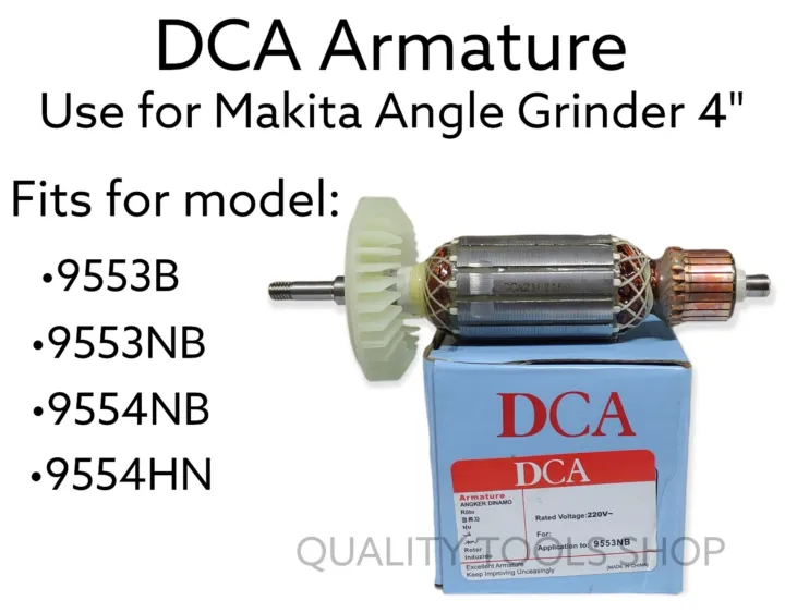 Armature/Rotor for MAKlTA Angle Grinder 4" model: 9553B,9553NB,9554NB ...