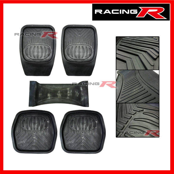 Universal Premium Quality Heavy Duty Rubber Car Floor Matting 5 PIECES ...