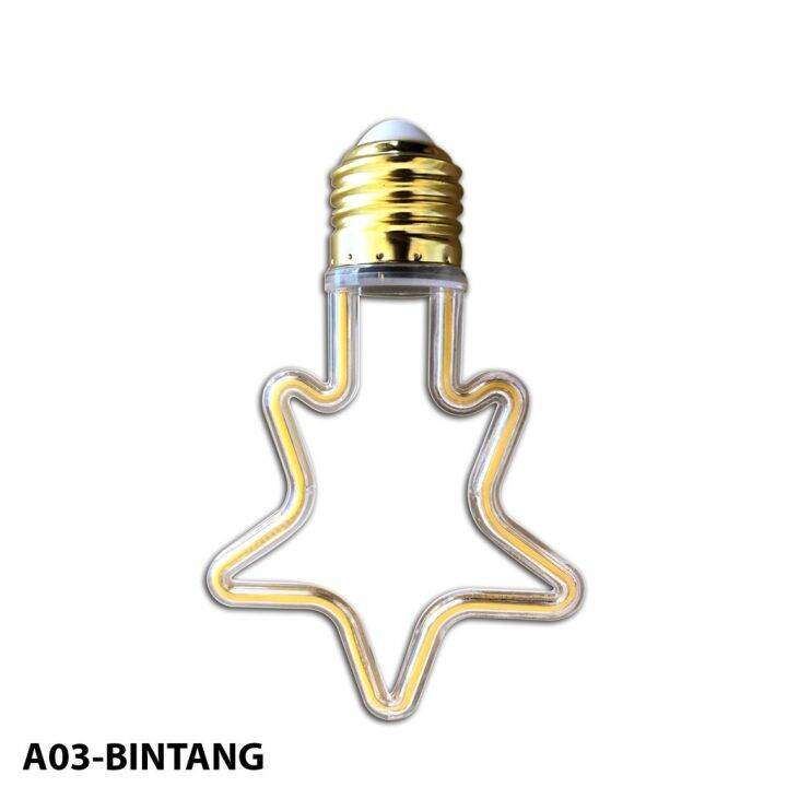 LAMPU LED FILAMENT 4w - bintang - fatro/ lampu filamen | Lazada Indonesia