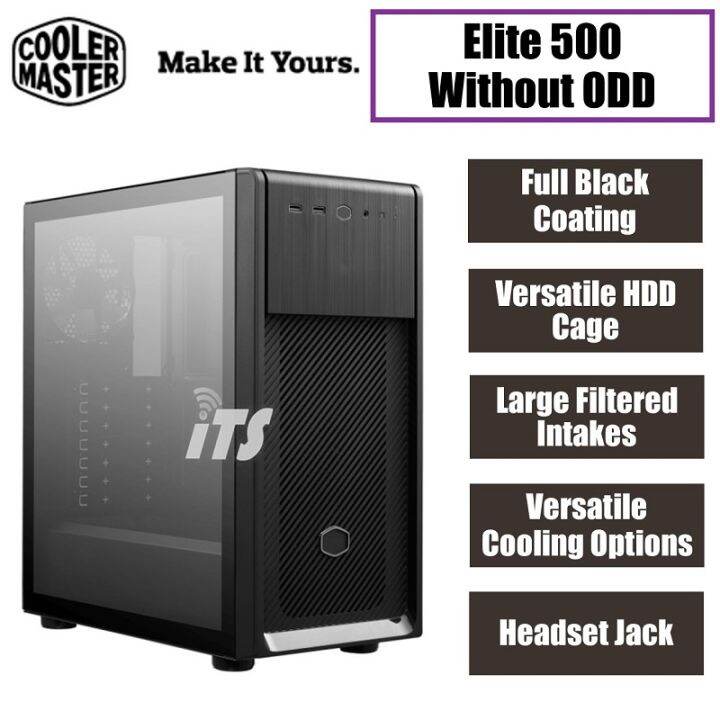 Cooler Master Elite 500 Chassis (With ODD / Without ODD) | Lazada