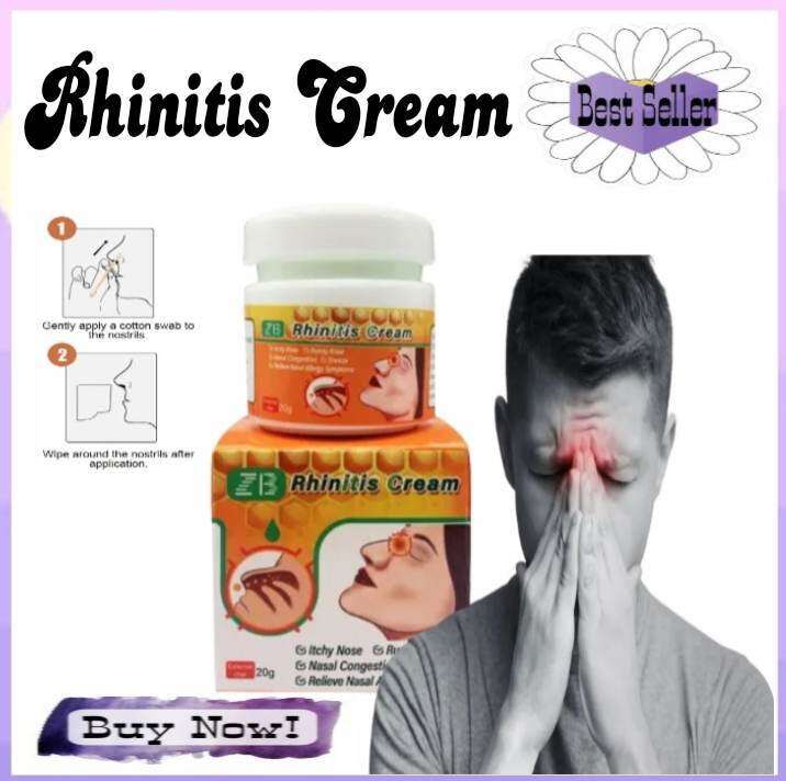RHINITIS CREAM 20g for Itchy Nose, Runny Nose, Nasal Congestion, Sneeze ...