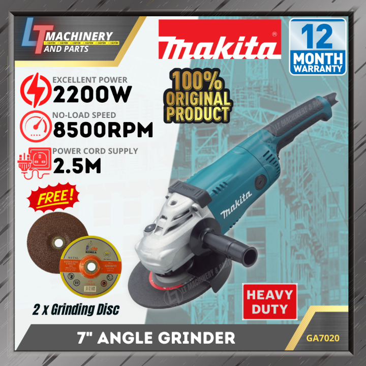 MAKITA 7" Angle Grinder GA7020 Mesin Gerinda MAKITA 7Inch | Lazada