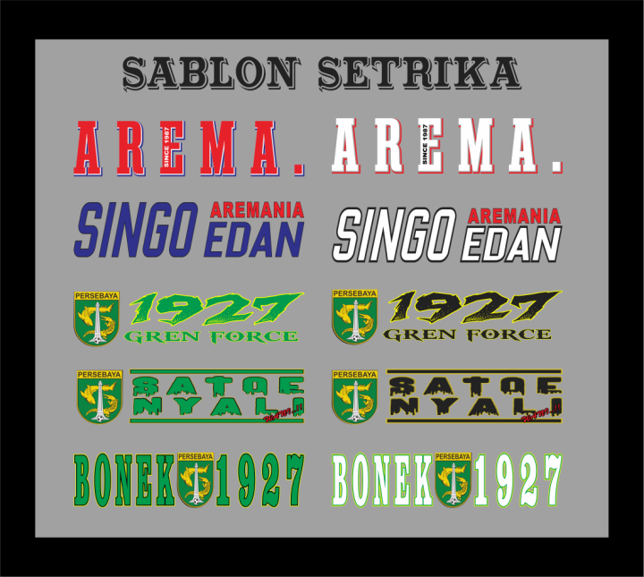 SABLON SETRIKA DTF AREMA DAN BONEK | Lazada Indonesia SABLON SETRIKA DTF AREMA DAN BONEK | Lazada Indonesia
