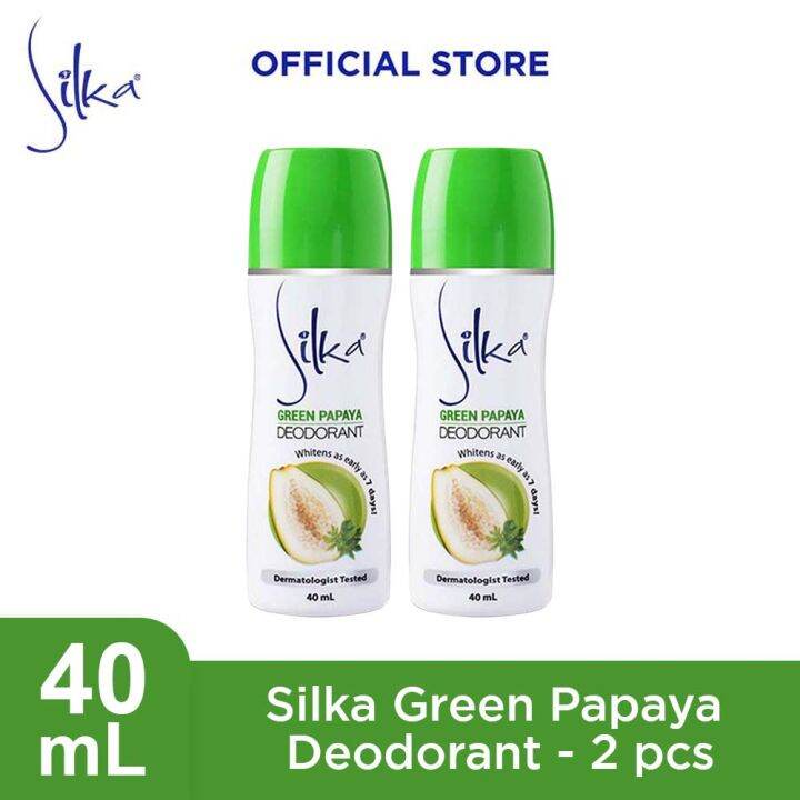 Silka Green Papaya Deo 40ml Twin - 2pcs | Lazada PH