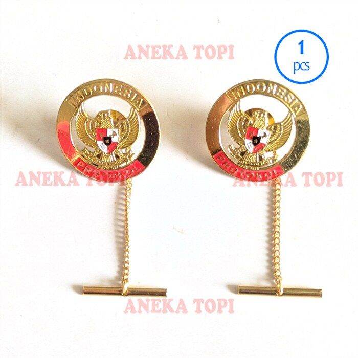 Lencana Pin Protokol Garuda Pengait Jambu Rantai Warna Merah Murah Pin ...