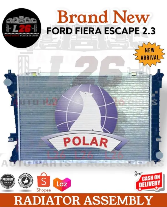 Ford Fiera Escape 2.3 A/T PA26 1ROW Radiator Assembly (POLAR) | Lazada PH