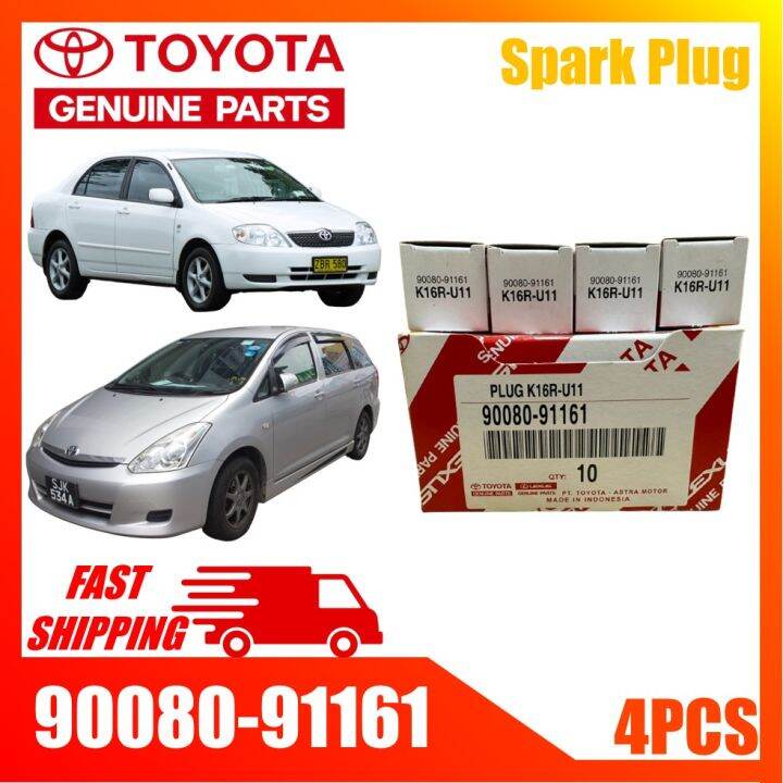 Original Toyota Spark Plug 90080-91161 ( 4PCS ) – Spark Plug / Ignition ...