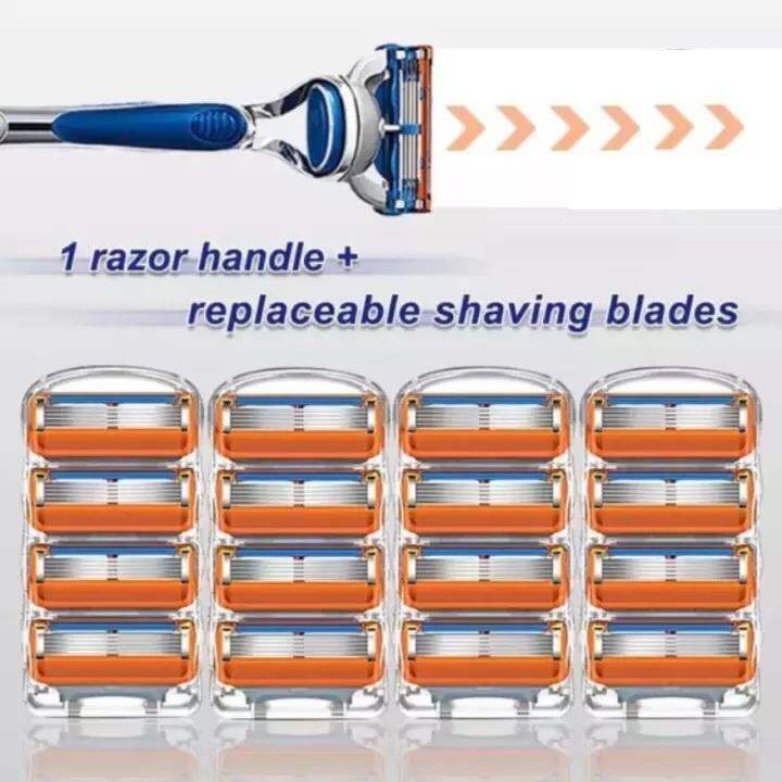 Gillette Fusion 5 Compatible Razor Blades or Handle Refill Cartridges ...
