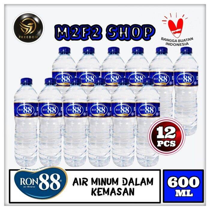 Air Mineral Ron 88 Elite Botol Plastik Pet - 600 ml (Kemasan 12 Pcs ...