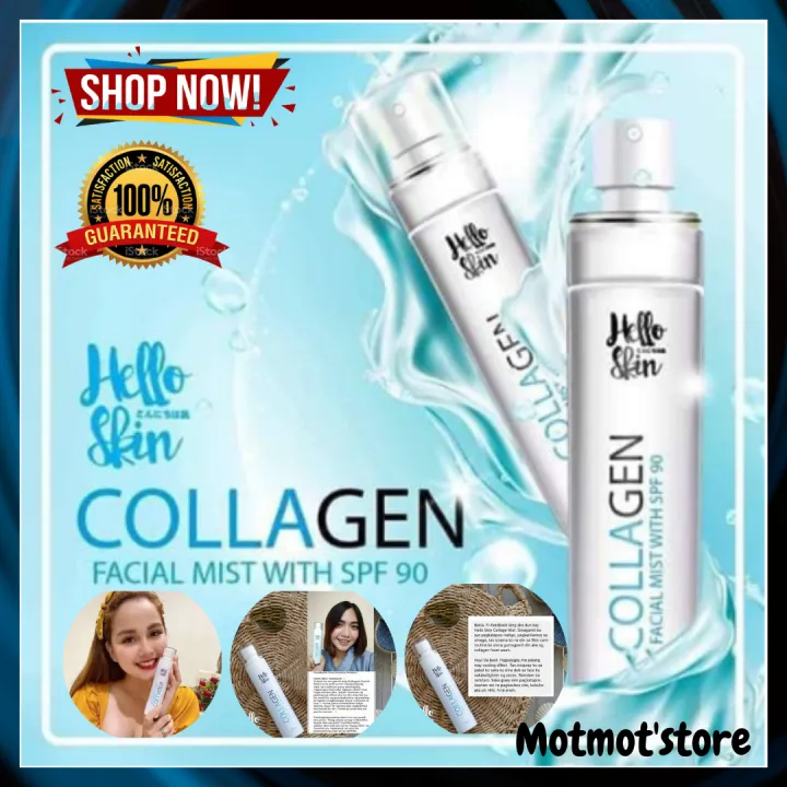 orig HELLO SKIN COLLAGEN FACIAL MIST spf90 | Lazada PH