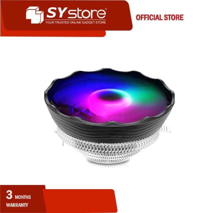 Sycat Rgb Fan Inter Cpu Cooler Amd And Intel Motherboard Supported Socketfm1fm2am2 Lga 1155 
