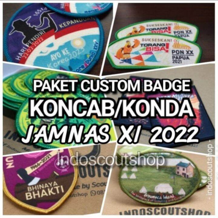 Patch Merrowing Custom KONTINGEN JAMBORE NASIONAL | Lazada Indonesia