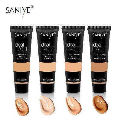 SANIYE Foundation Cair Matte Poreless Liquid Foundation Dengan Pelembab ...