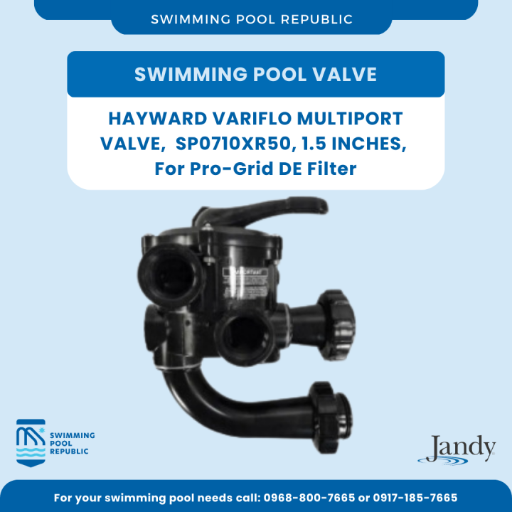 SWIMMING POOL VALVE, HAYWARD VARIFLO MULTIPORT VALVE, SP0710XR50, 1.5 ...