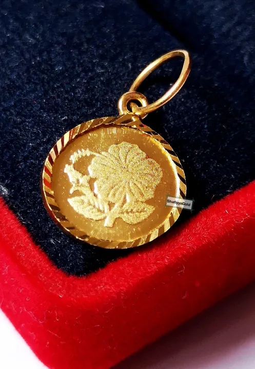 Pendant Loket Coins Emas 916 Original | Lazada