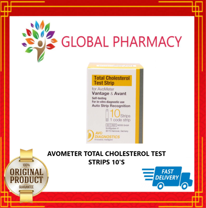 Avometer Total Cholesterol Test Strips 10s | Lazada