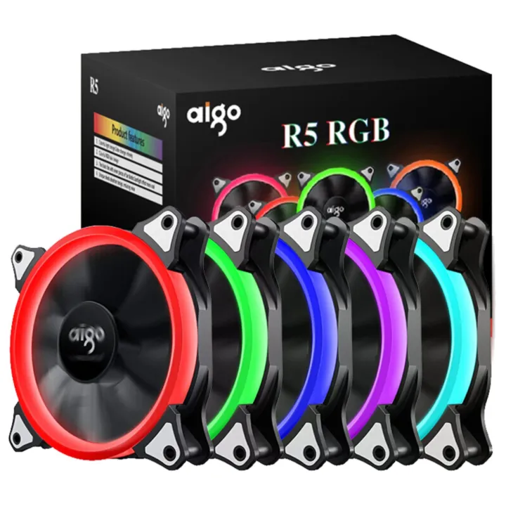 Aigo R5 RGB Fan Set (Set of 5) | Lazada PH
