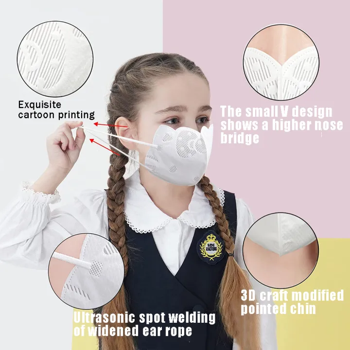 XJING 10/50PCS Children Face Mask For Hello Kitty Face Non-Woven Mask ...