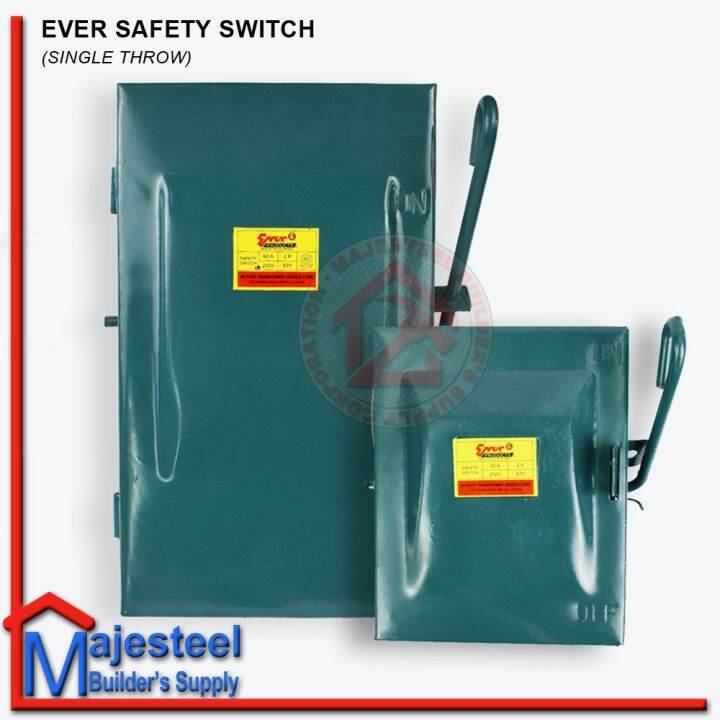Ever Safety Switch Fuse Box 2 Pole Single Throw Fusible 30-A (Majesteel ...
