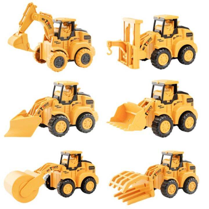 Construction Lorry Pull-back Truck Toys for Kids Permainan Lori | Lazada