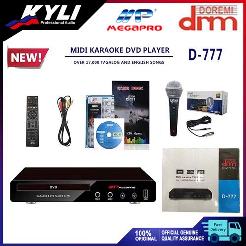 Megapro Doremi D-777 Karaoke Player (Black) Up to 17,000 Songs with MTV's and MP3's with Free ...