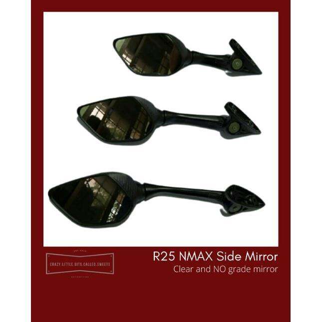 R25 Side Mirror for NMAX Medium / Long / Short stem | Lazada PH