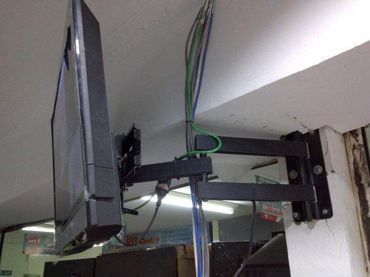 BRACKET TV LED LCD monitor swing lengan tembok wall dinding 14 in ...