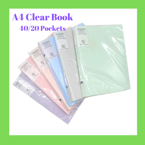 20 Sheets/40 Sheets Pockets Morandi Data Clear Book Size A4 | Lazada PH