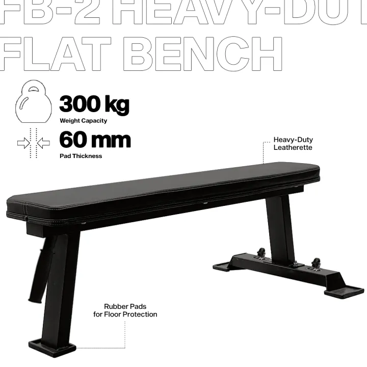 Heavy-Duty Flat Bench 700 lbs Capacity | Weightlifting Competition Flat ...