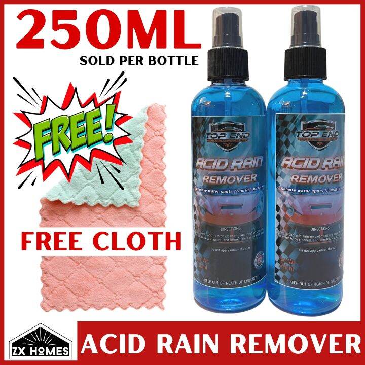 ZX HOMES TOP END 250ml Acid Rain Remover With Free Fiber Cloth (Sold ...