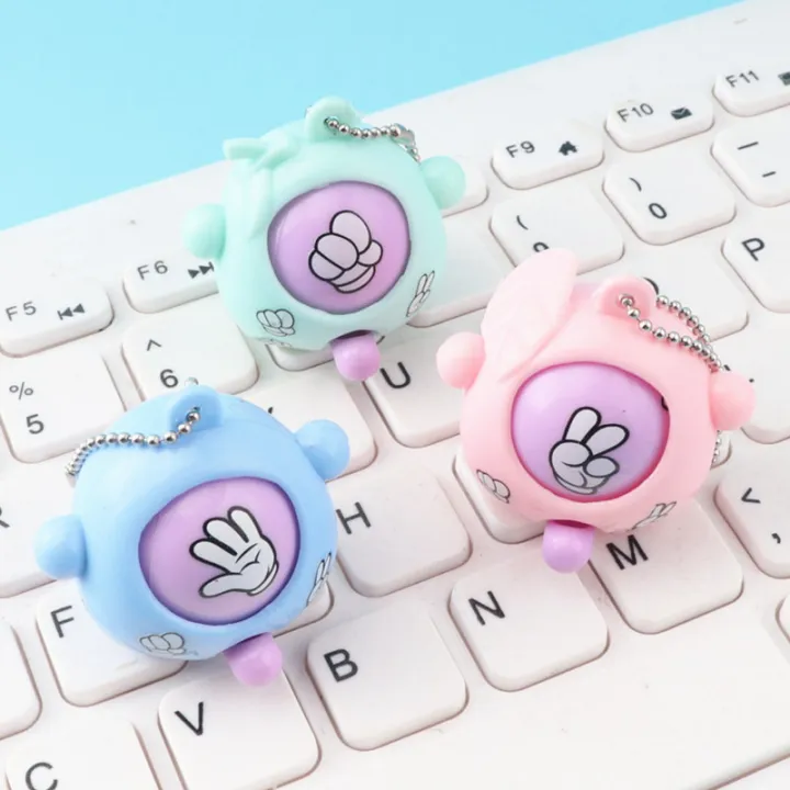 [Cutewomen2020] Fun Guessing Egg Keychain Pendant Creative Toy pendant ...