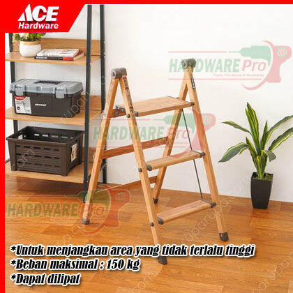 Tangga Lipat Aluminium 3 Step Motif Kayu Tangga Fixsteps 3 Steps Tangga ...