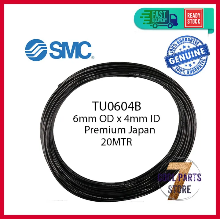 Japan SMC PU 6mm (20 MTR) TU0604B Pneumatic Tubing Air Tube Hose Pipe ...