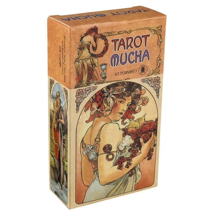 Tarot Mucha Tarot Cards Box Game Mermaid Tarot Deck Table Card Board ...