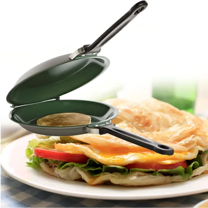 Non-Stick Flip Pan, Double Sided Pancake Maker Omelets Pan Healthy ...