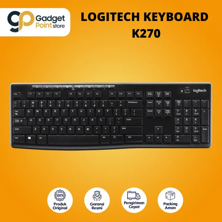 Keyboard Wireless Full Size Logitech K270 Lazada Indonesia