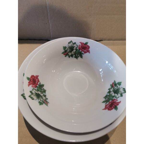 Bunga Kangkung Plate & Bowl Classic Porcelain Vintage Flower Old School ...