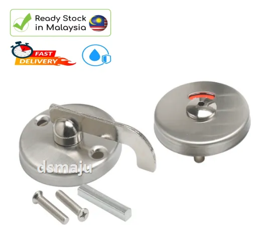 Partition Toilet Indicator Lock Stainless Steel Toilet Door Lock Toilet ...