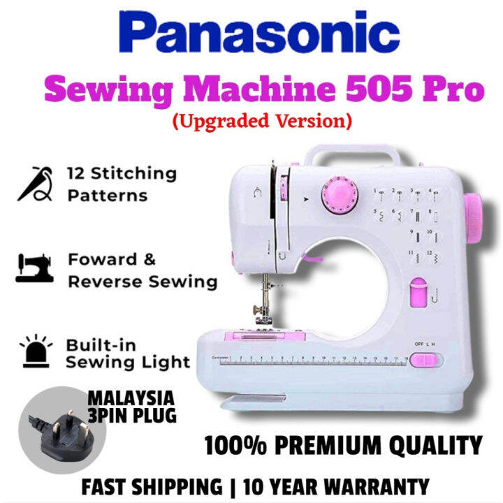 PANASONIC Sewing Machine 505 Pro Upgraded 12 Stitch Patterns 505 Mini ...