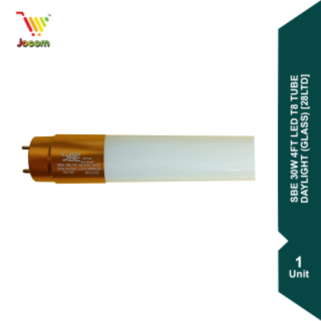 SBE 30W 4FT LED T8 Tube Daylight (Glass) [28LTD] | Lazada