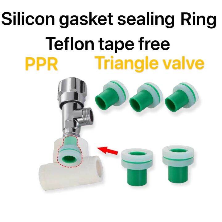 PPR silicone gasket sealing ring1/2' 3/4' 1'' triangle valve leak-proof ...
